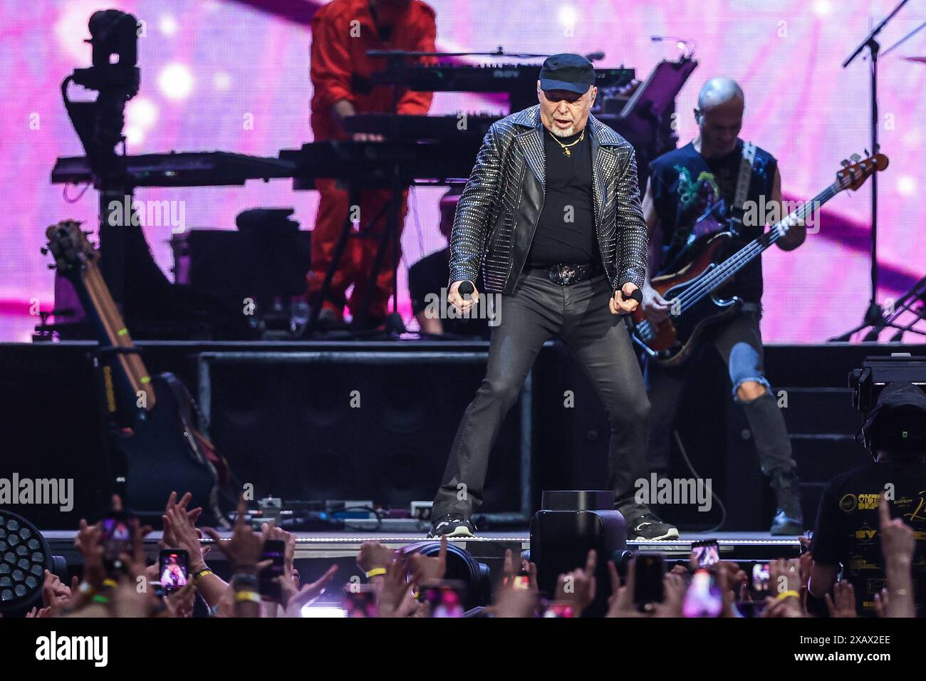 Vasco Rossi performs live on stage during Vasco Live 2024 at San Siro ...