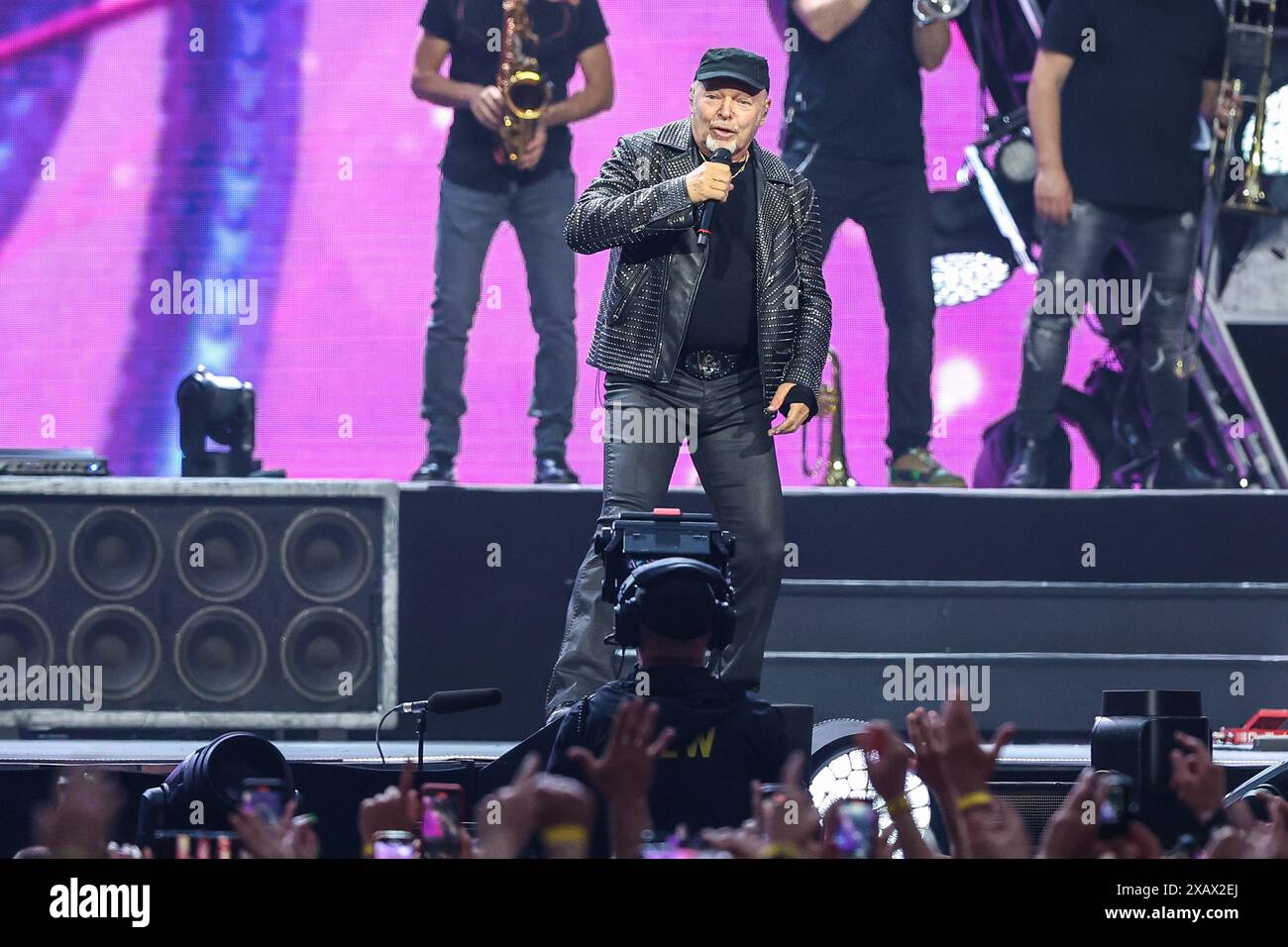 Vasco Rossi performs live on stage during Vasco Live 2024 at San Siro ...