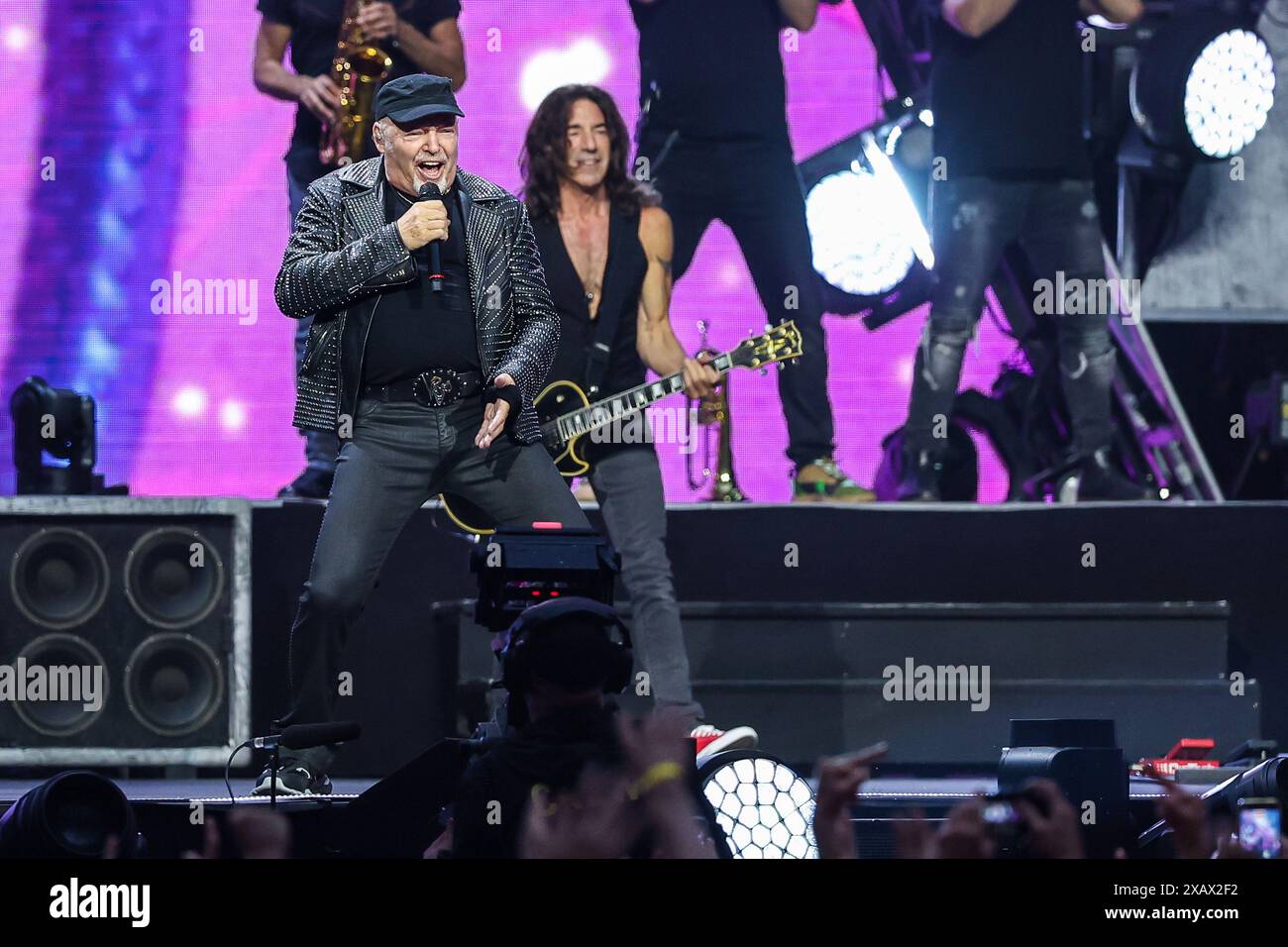 Vasco Rossi performs live on stage during Vasco Live 2024 at San Siro ...
