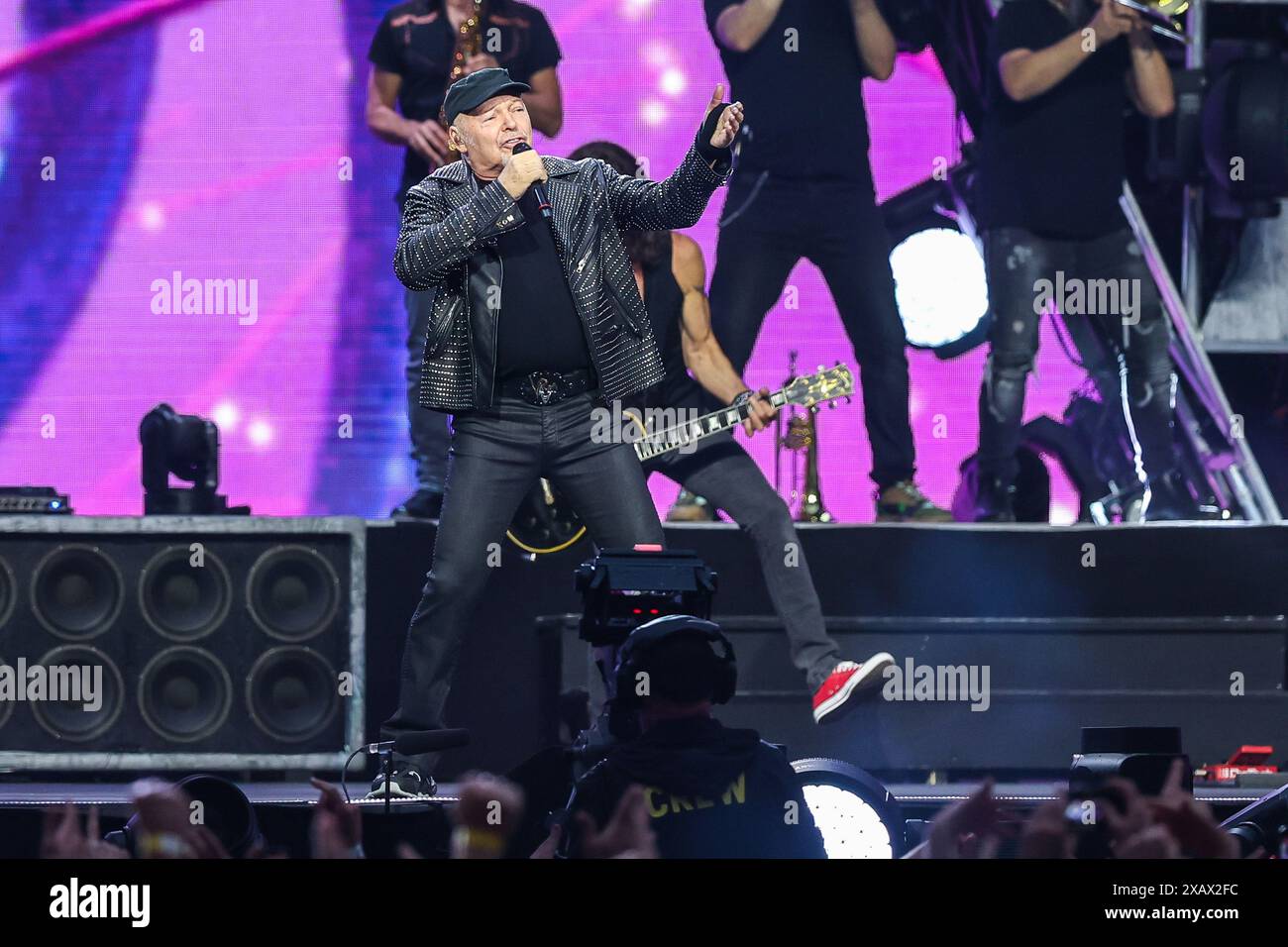Vasco Rossi performs live on stage during Vasco Live 2024 at San Siro ...