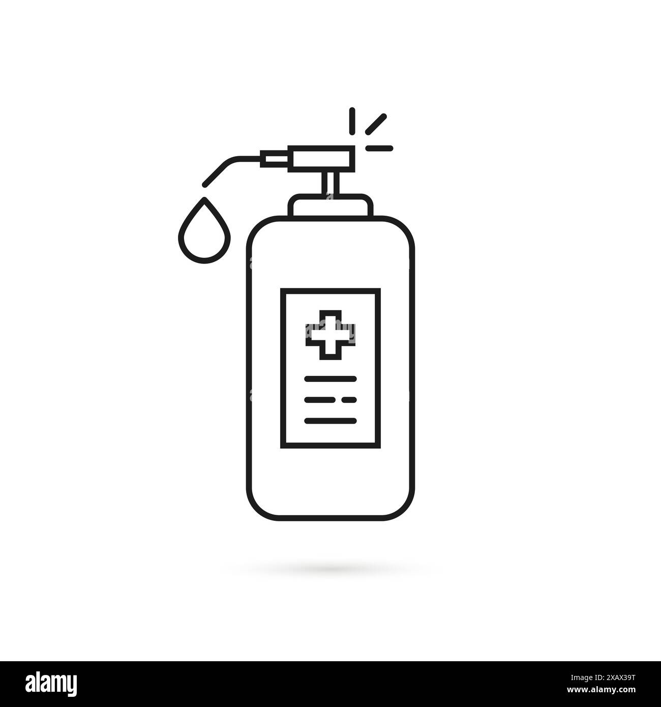 Virus protection line icon Stock Vector Images - Alamy