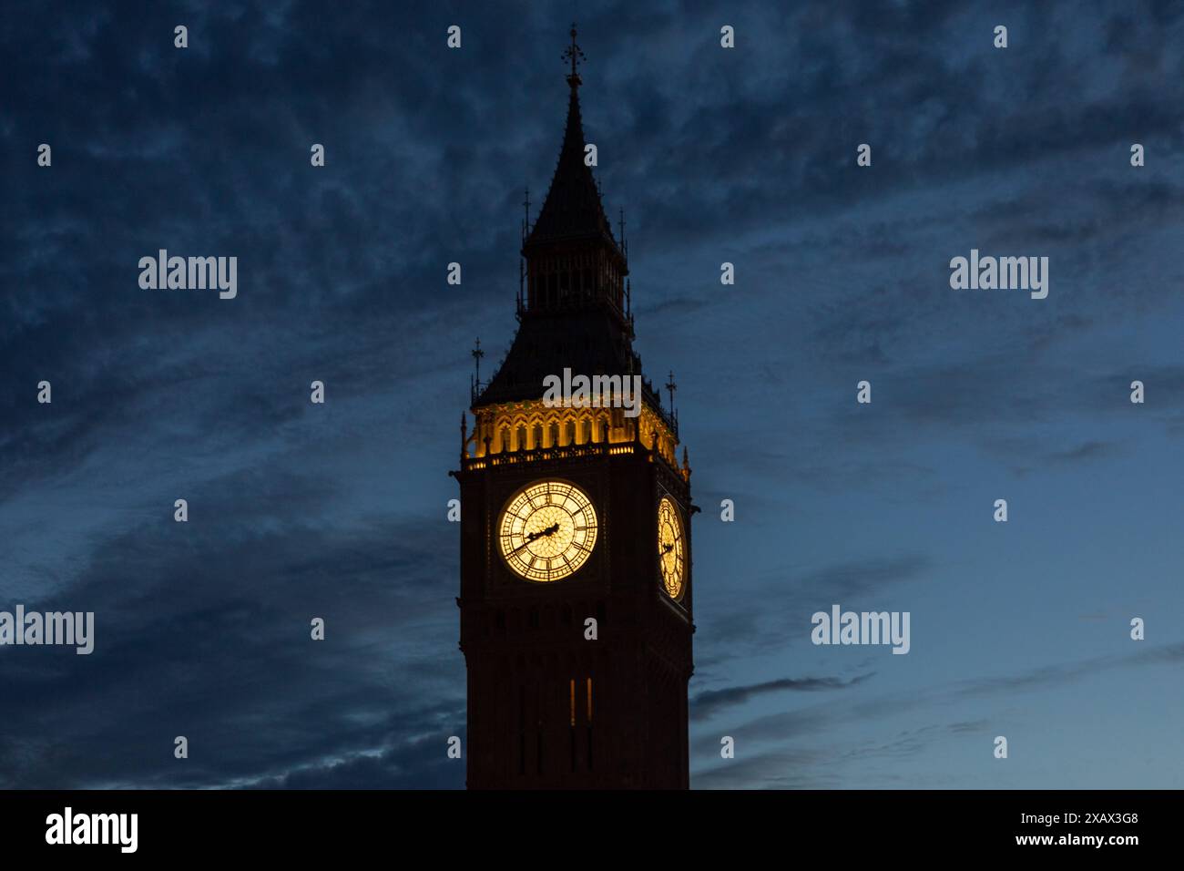 London, England – August 2023. Big Ben, iconic landmarks in London a ...