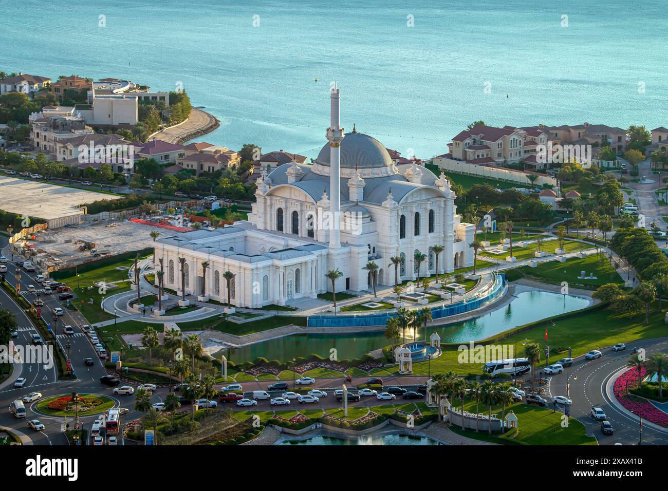 The Newly opened Hamad bin Jassim Mosque | The Pearl Island Stock Photo ...