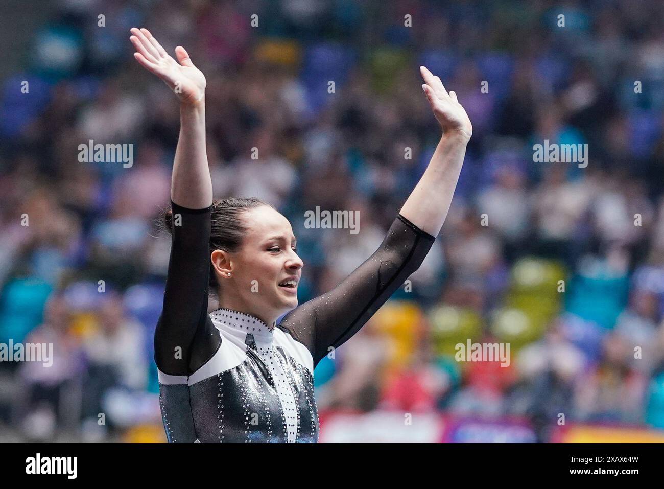 09 June 2024, Hesse, Frankfurt/Main: Gymnastics: German Championships ...