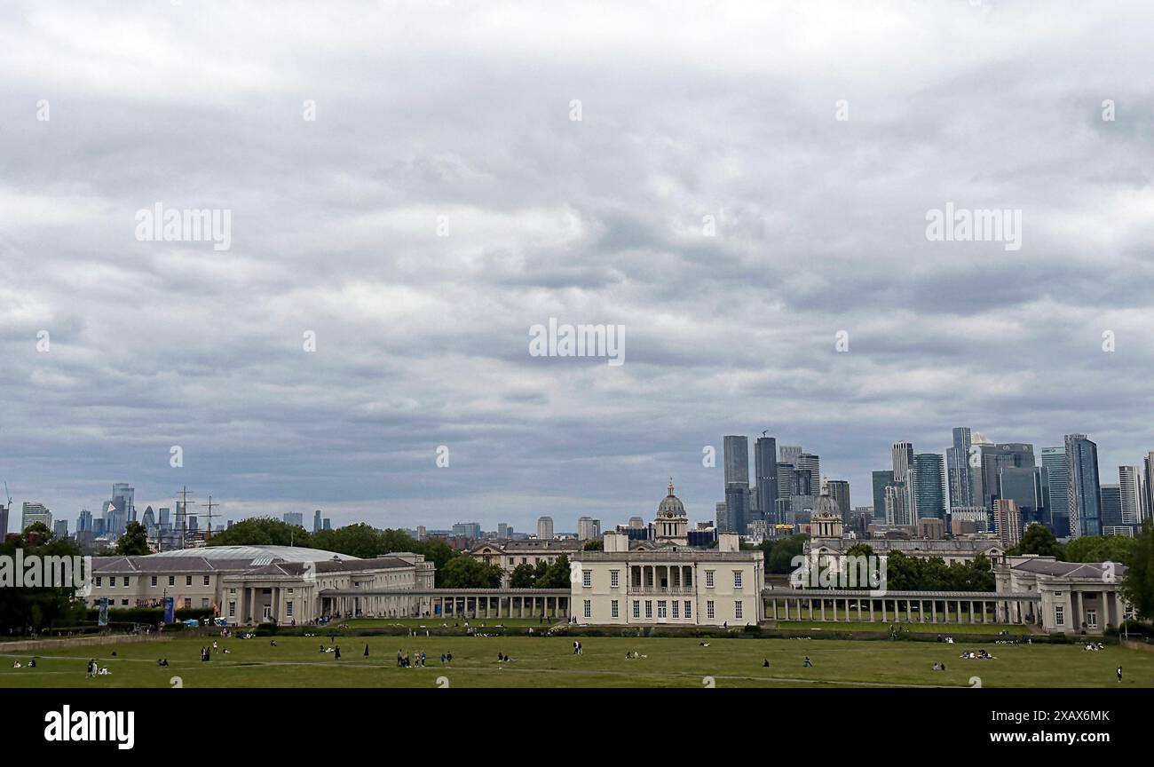 09 June 2024, Great Britain, London: View of the London skyline from ...