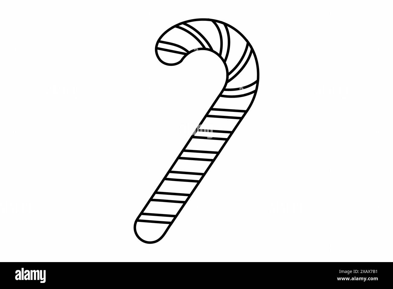 Outline candy cane Black and White Stock Photos & Images - Alamy