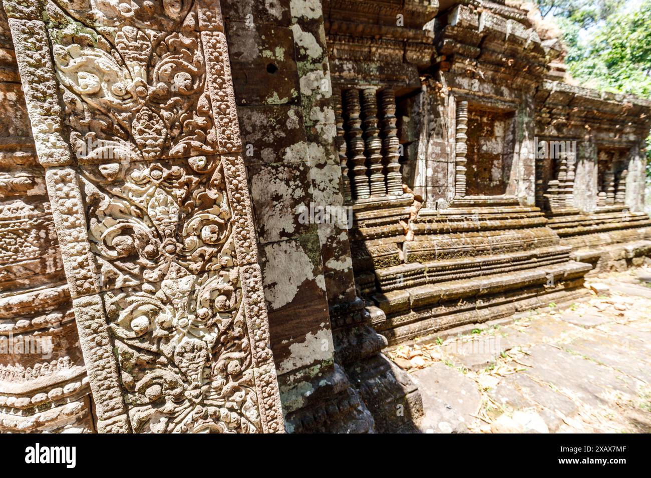Wat Pho (or Wat Phu) temple ruin UNESCO site, Champasak, Laos Stock ...