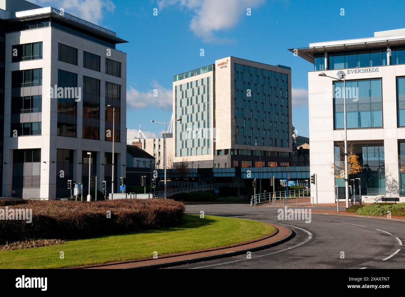 Callaghan Square, Cardiff, one of the business quarters of the City ...