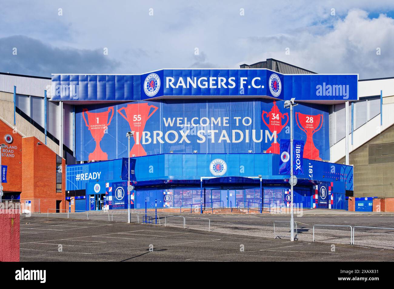 Outside view of ibrox stadium hi-res stock photography and images - Alamy