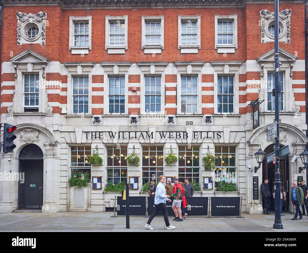Fans gather at Twickenham, England, for the english rugby union match ...