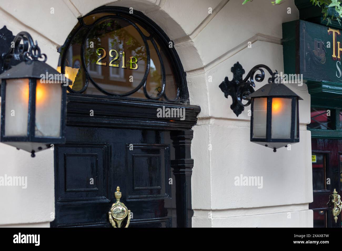 London, England – August 2023. 221B Baker Street is the London address ...
