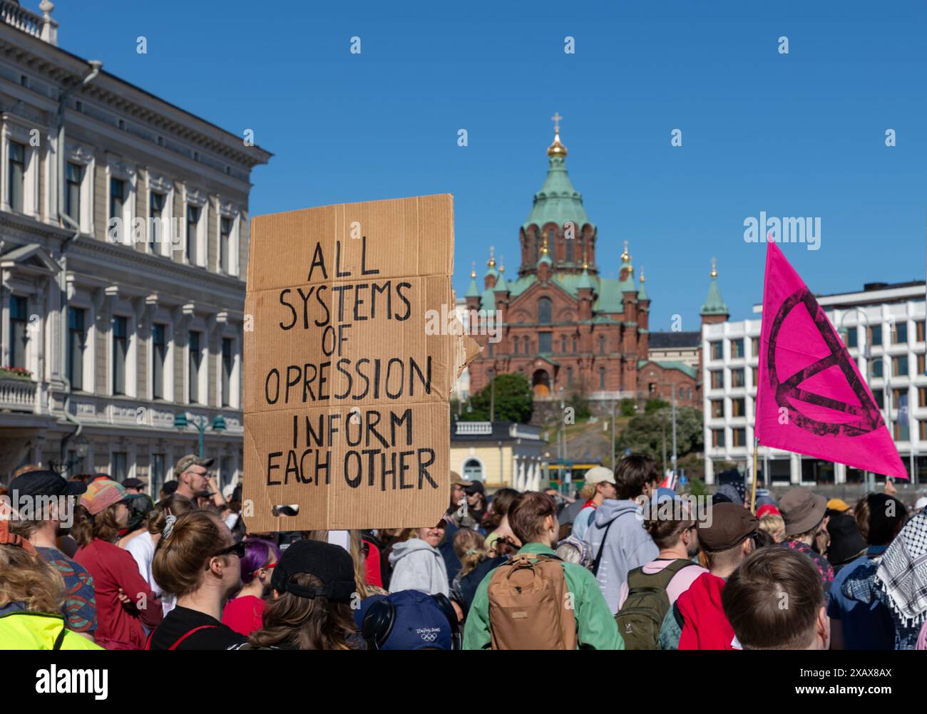 ‘Storm warning’ protest held by Extinction Rebellion Finland in ...