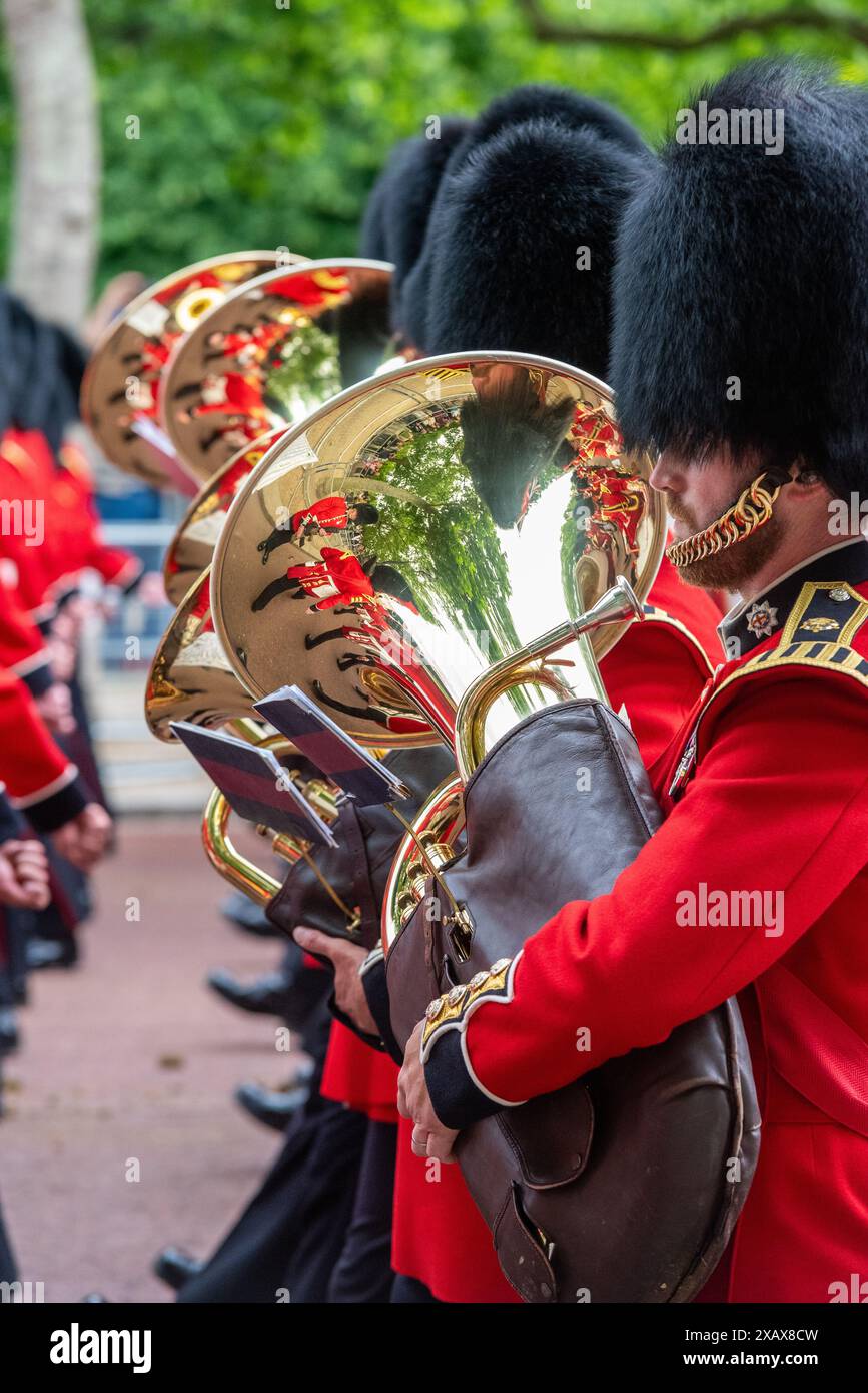 Colonel's Review, final practice for Trooping the Colour 2024. The Band ...