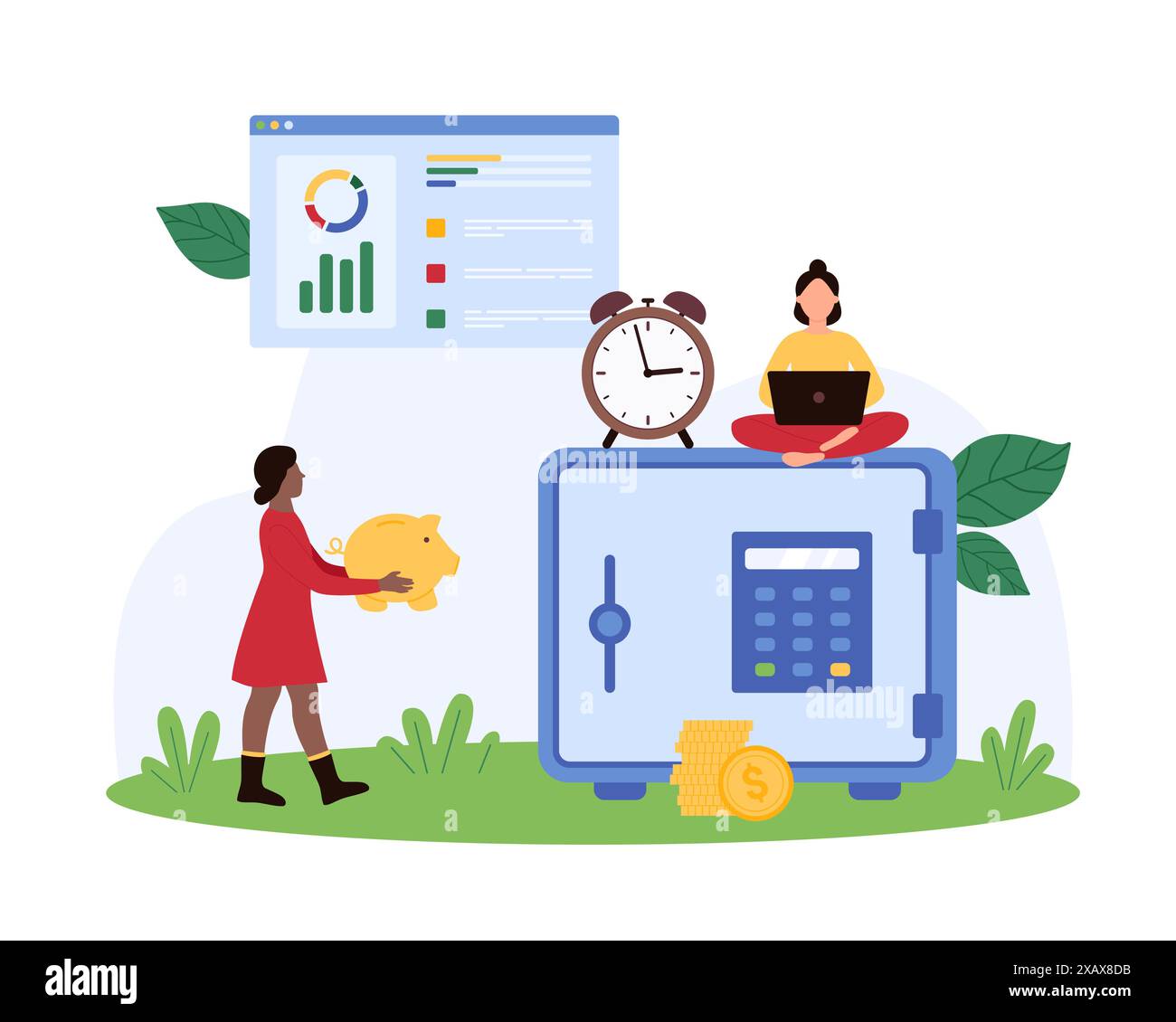 Safety of bank deposit, online banking security and savings secure ...