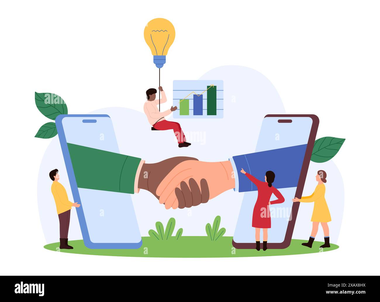 Investor join Stock Vector Images - Alamy