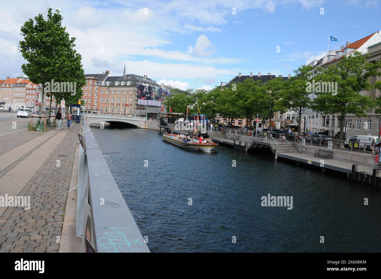 Copenhagen/ Denmark/09 JUNE 2024/ Travelers boat ride canal tours ...
