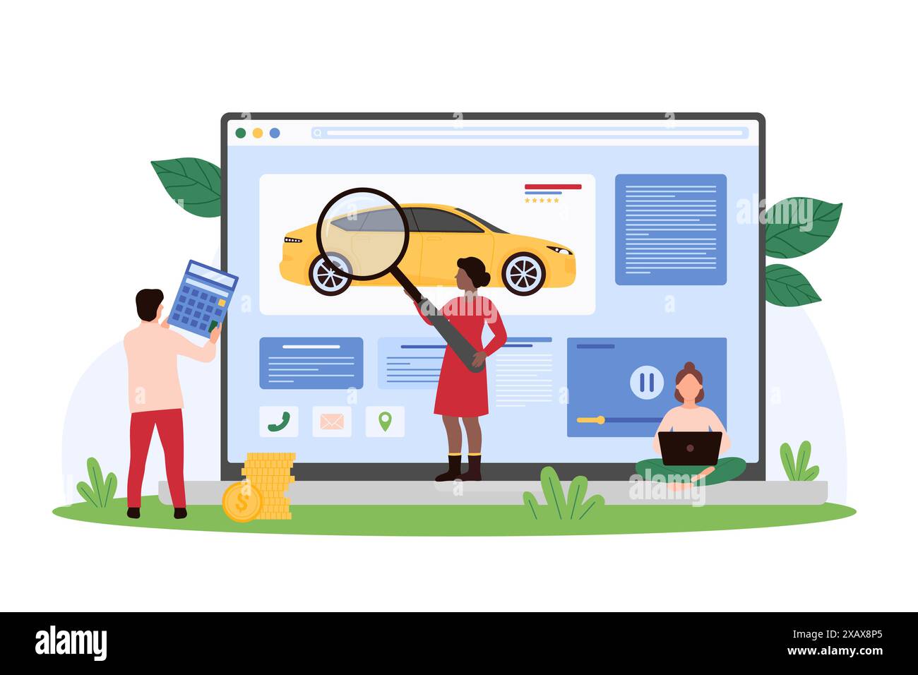 New deal cartoon hi-res stock photography and images - Alamy