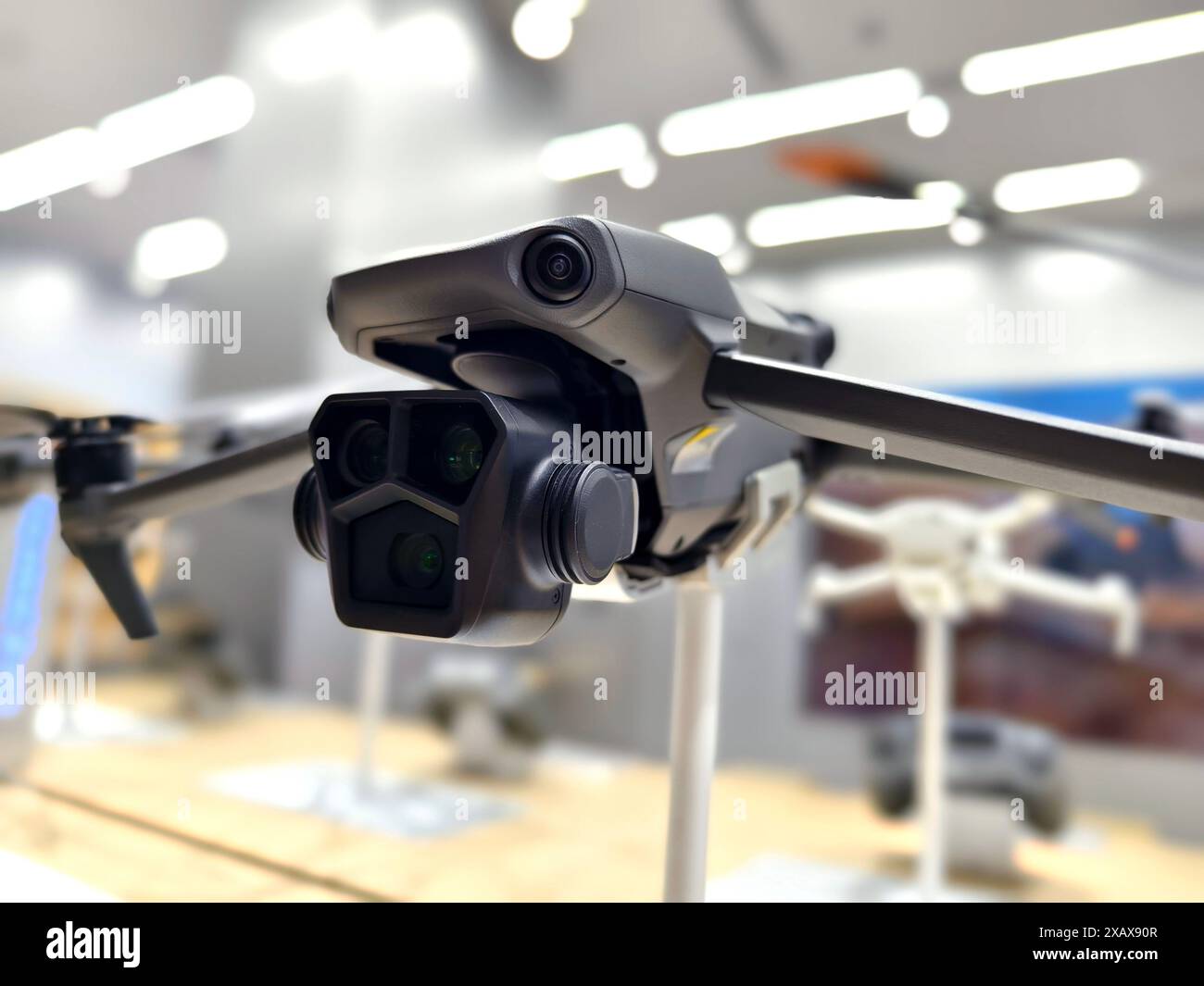Modern drone for video and photo in the light store Stock Photo - Alamy