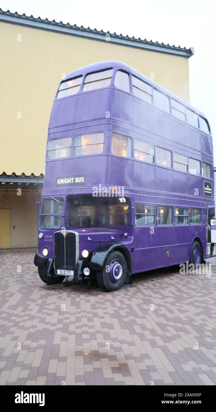 Tokyo - May 15 2024: Knight Bus in Warner Bros. Studio. they make a new ...