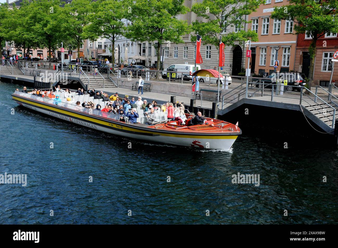 Copenhagen/ Denmark/09 JUNE 2024/ Travelers boat ride canal tours ...