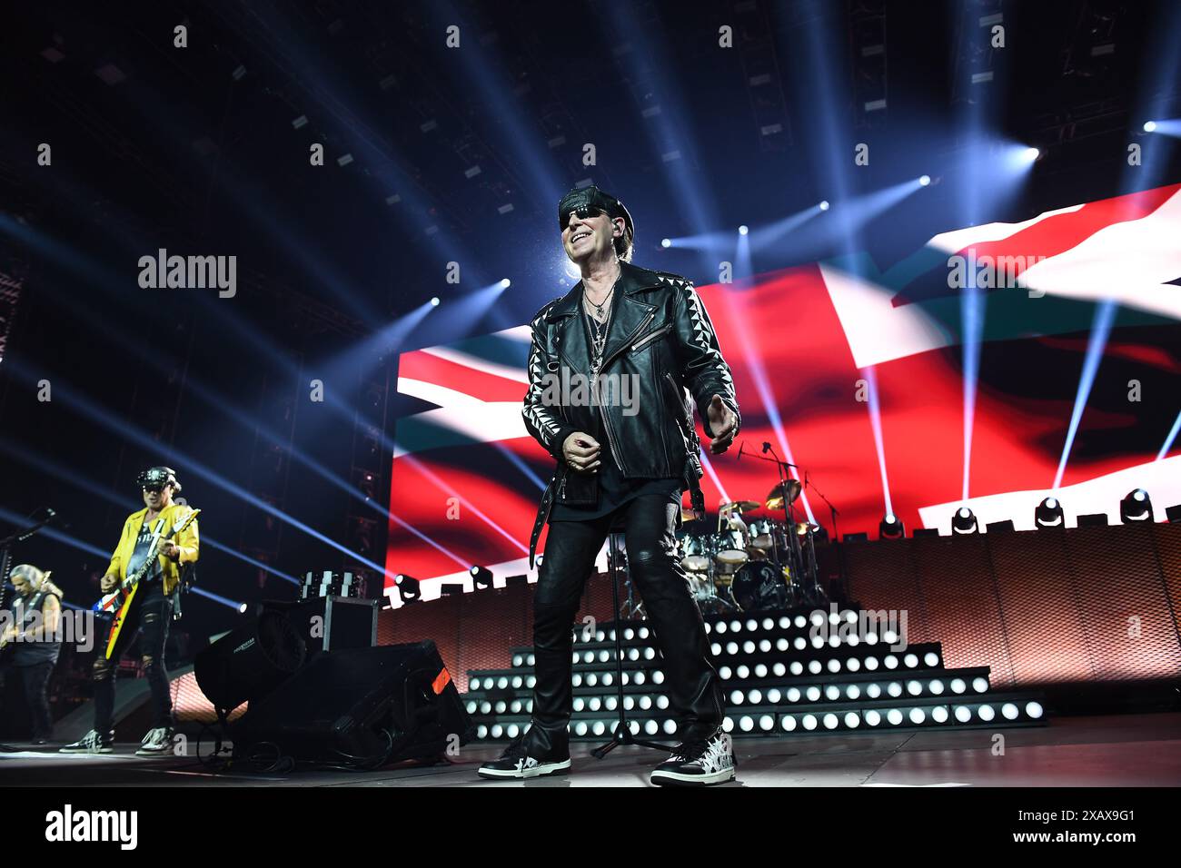 LONDON, ENGLAND - JUNE 08: Klaus Meine of ‘Scorpions’ performing at OVO ...