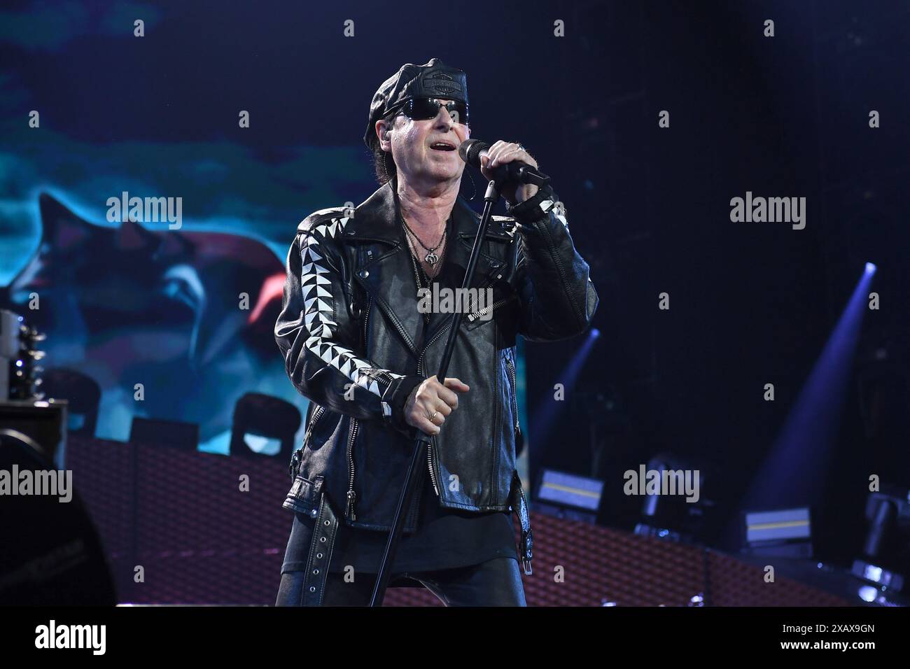 LONDON, ENGLAND - JUNE 08: Klaus Meine of ‘Scorpions’ performing at OVO ...