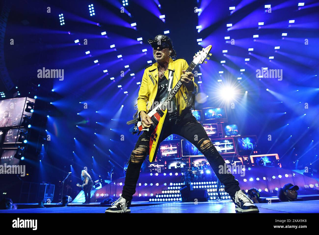 LONDON, ENGLAND - JUNE 08: Rudolf Schenker of ‘Scorpions’ performing at ...