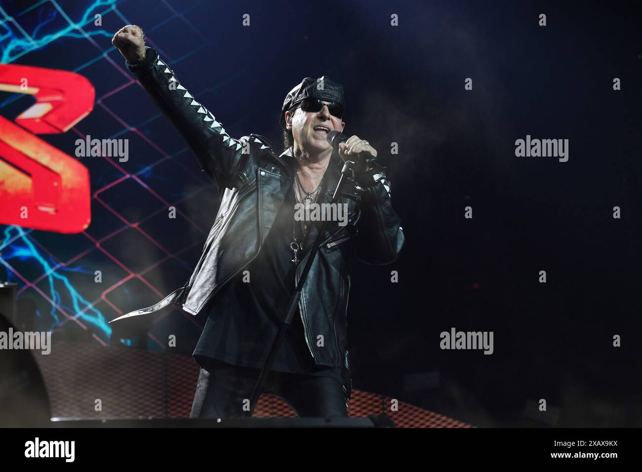 LONDON, ENGLAND - JUNE 08: Klaus Meine of ‘Scorpions’ performing at OVO ...