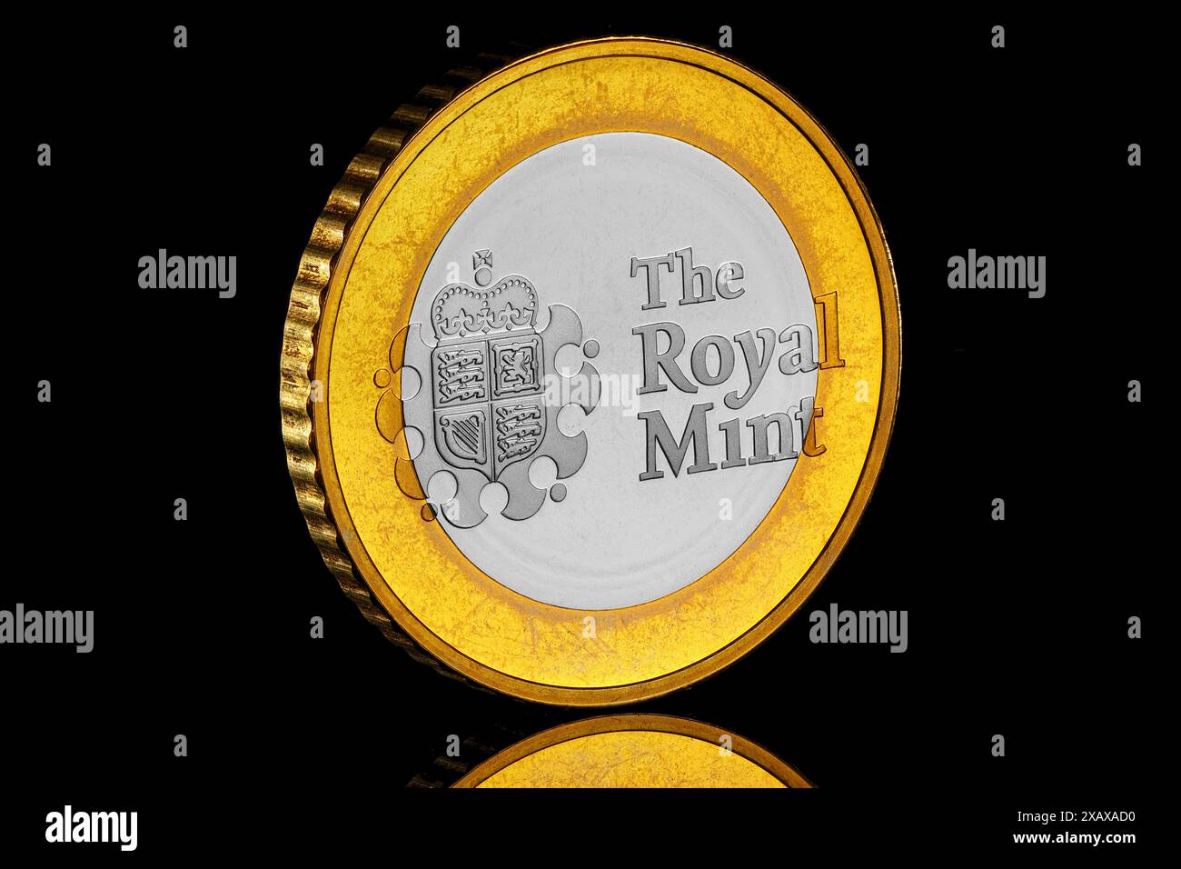 The Royal Mint logo on an Annual Coin Album Set Stock Photo - Alamy