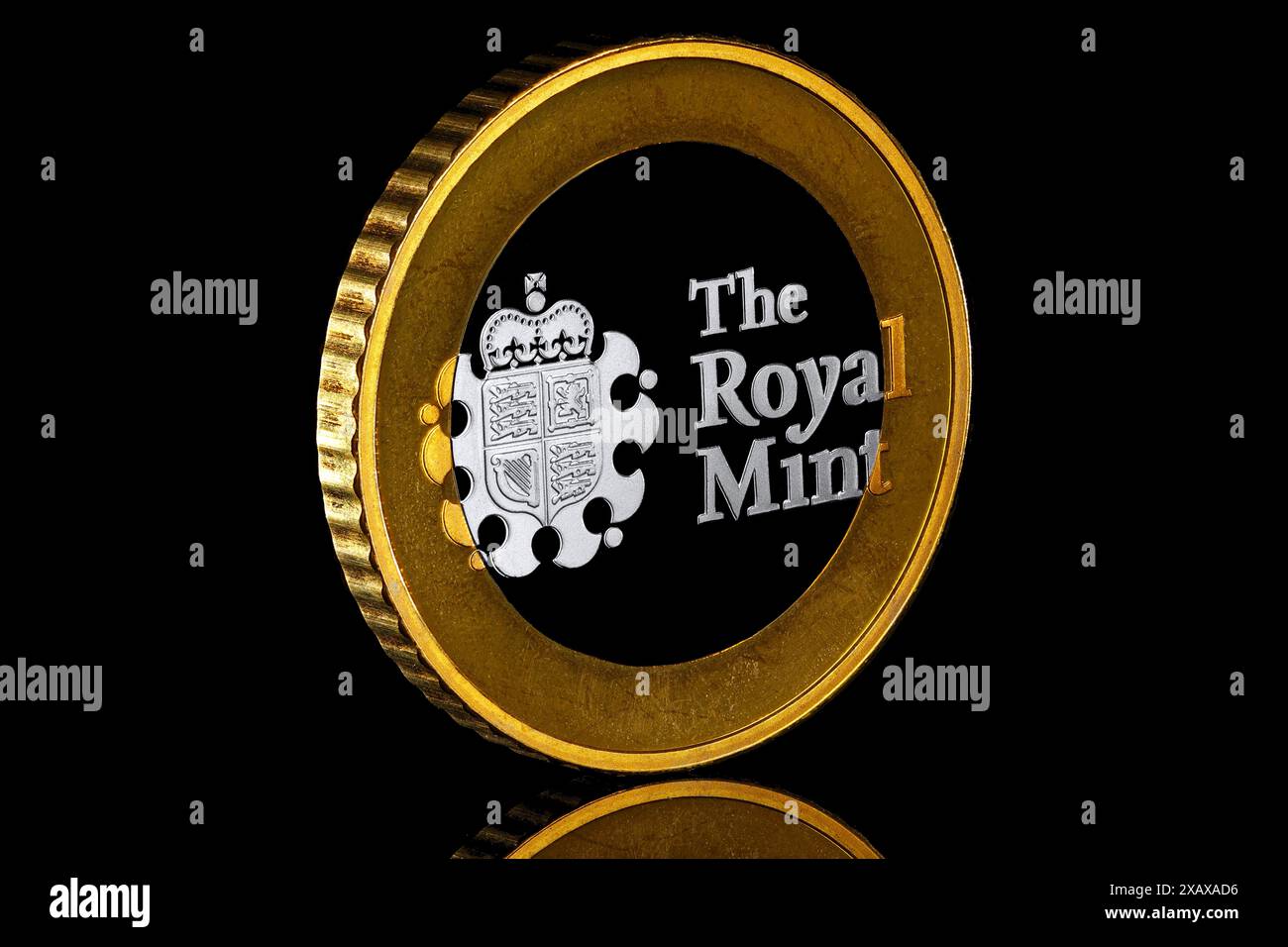 The Royal Mint logo on an Annual Coin Album Set Stock Photo - Alamy