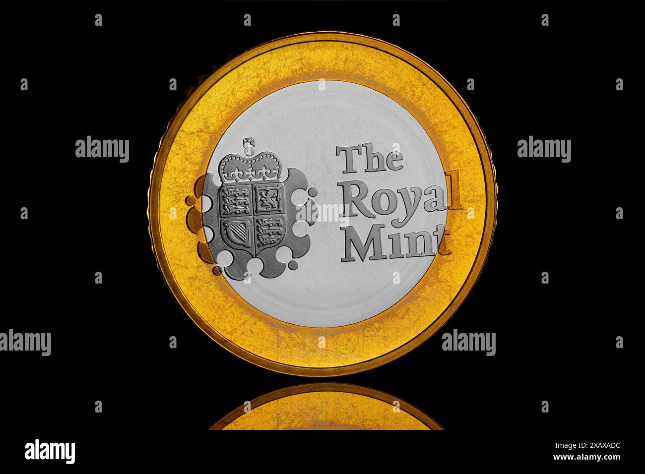 The Royal Mint logo on an Annual Coin Album Set Stock Photo - Alamy