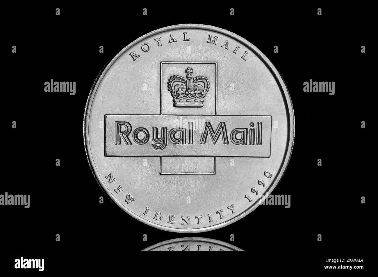 A coin issued to staff, to commemorate the company's New Identity of ...