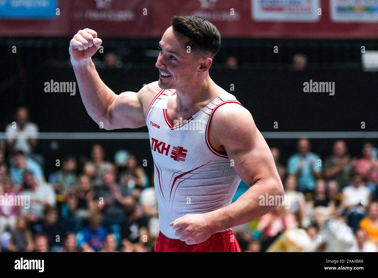 Andreas Toba (TK Hannover) jubelt. Die Finals 2024, Deutsche ...