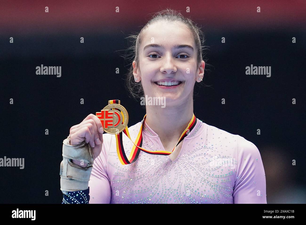 09 June 2024, Hesse, Frankfurt/Main: Gymnastics: German Championships ...
