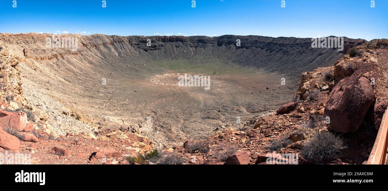 Panoramic view of an ancient meteor impact Stock Photo - Alamy