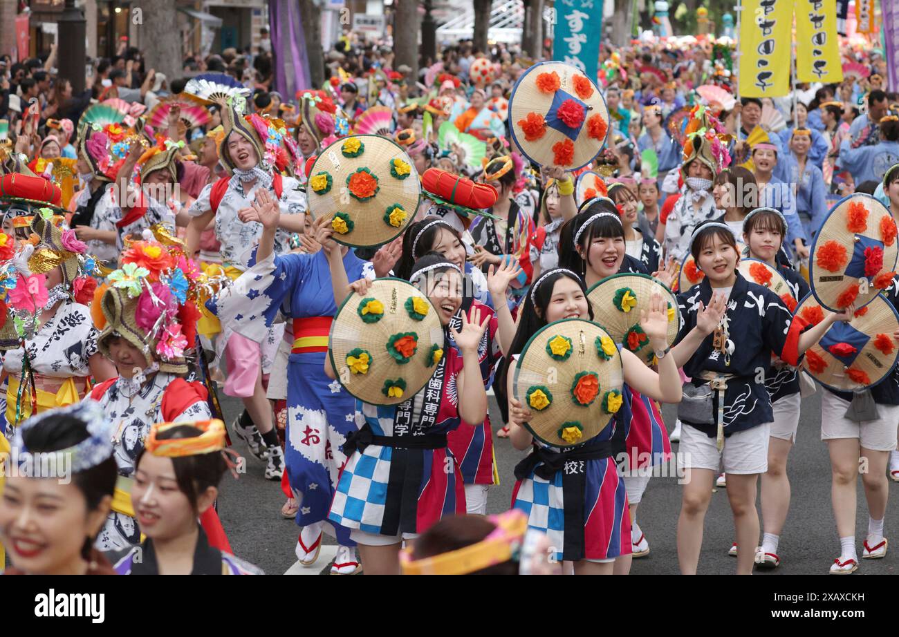 Kanto matsuri, the pole lantern festival of Akita Prefecture, takes ...