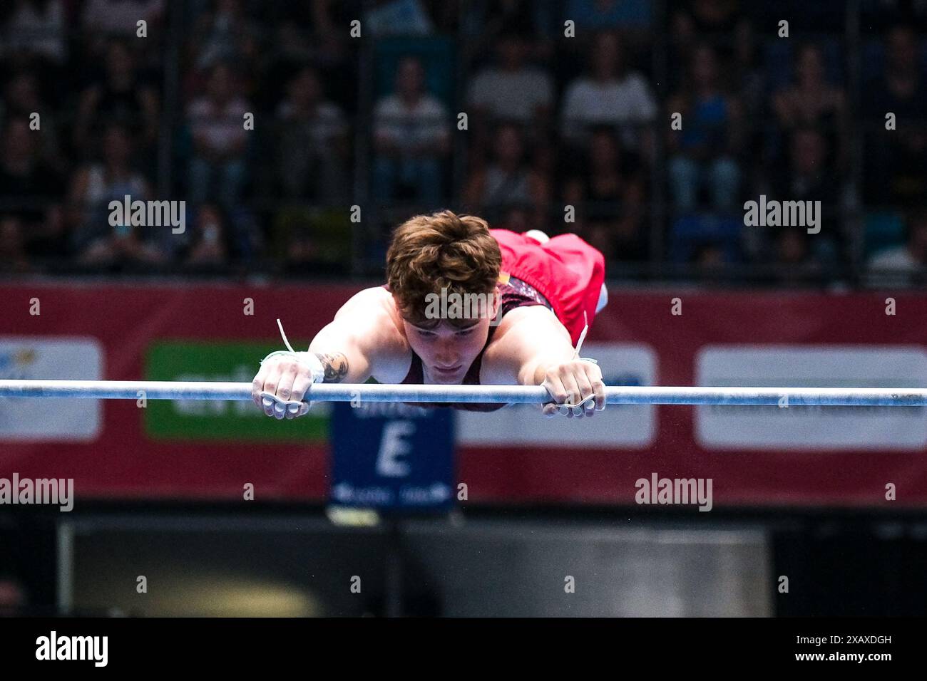 Pascal Brendel ( KTV 68 Wetzlar) turnt am Reck, Die Finals 2024 ...