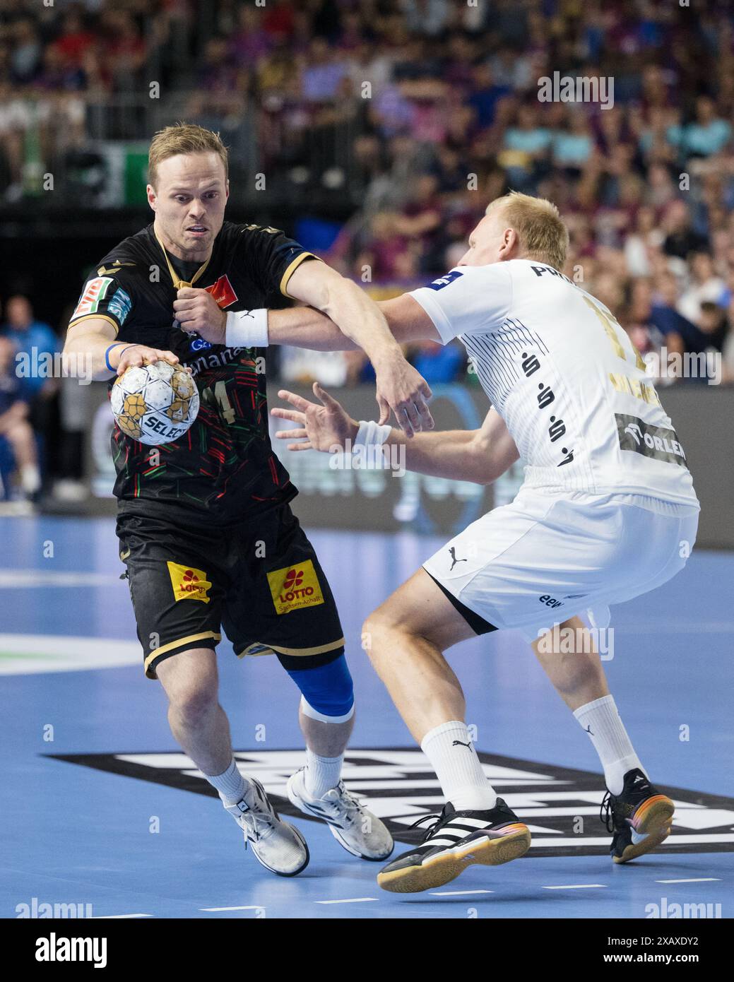 Cologne, Germany. 09th June, 2024. Handball: Champions League, SC ...