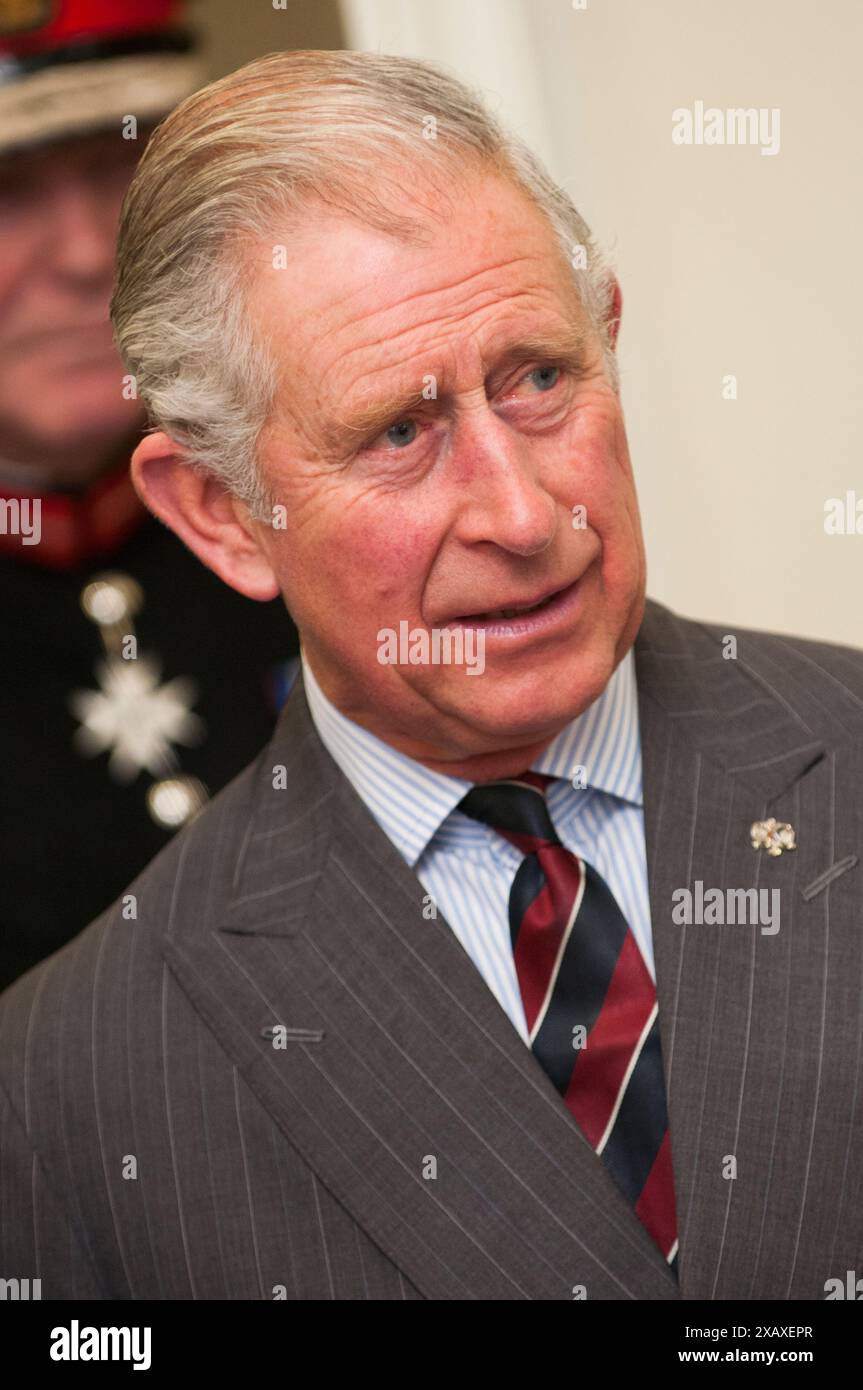 The Prince of Wales visits The Newbridge Memorial Hall in South Wales ...