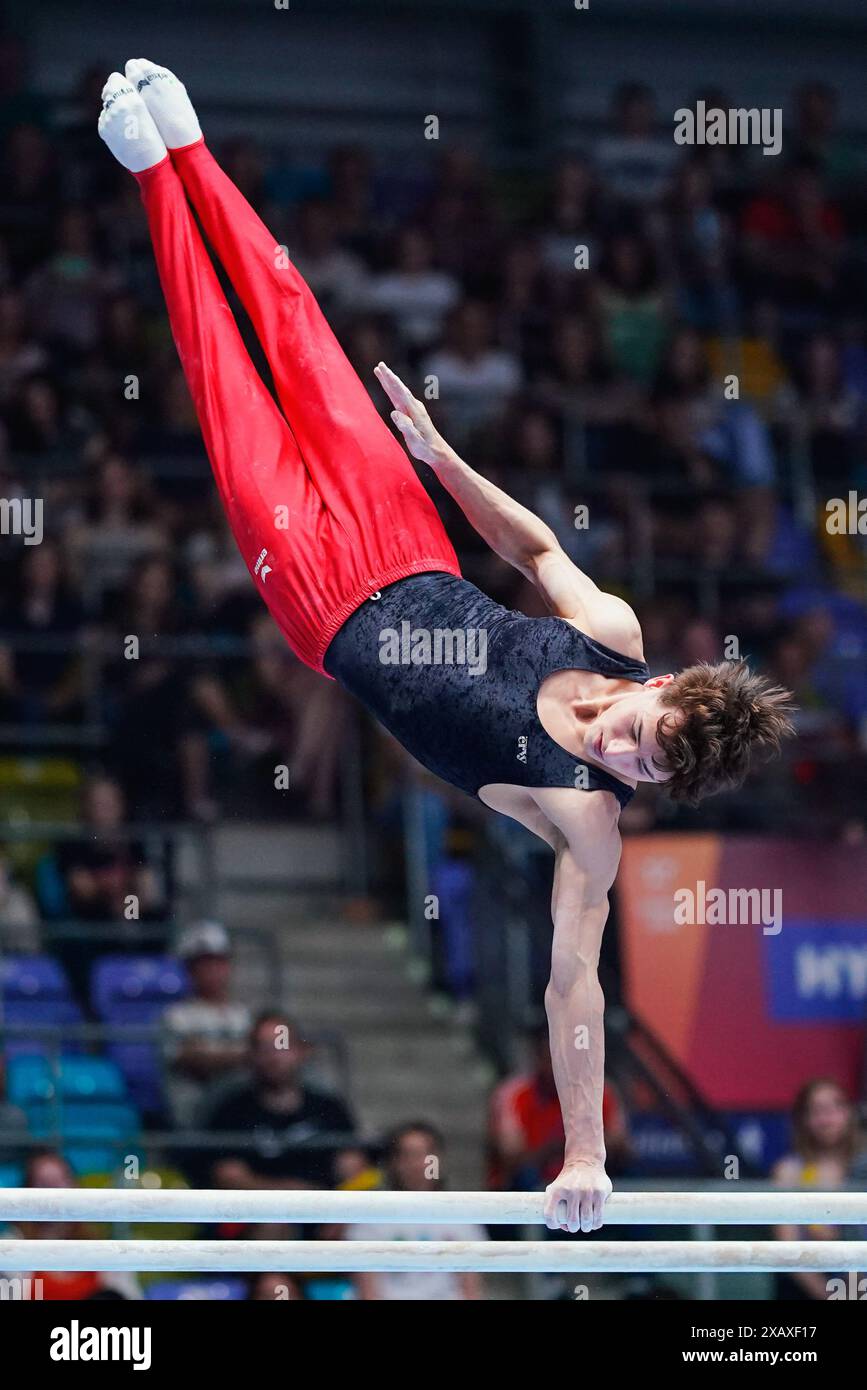09 June 2024, Hesse, Frankfurt/Main: Gymnastics: German Championships ...