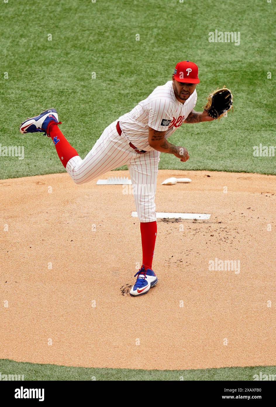 Philadelphia Phillies' Taijuan Walker pitches during game two of the ...