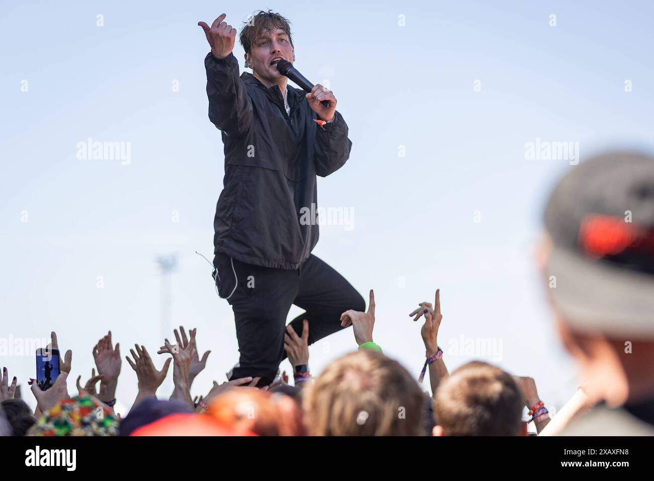 Rock am Ring 2024, Tag 3, 9.6.2024 Blackout Problems Sänger Mario ...