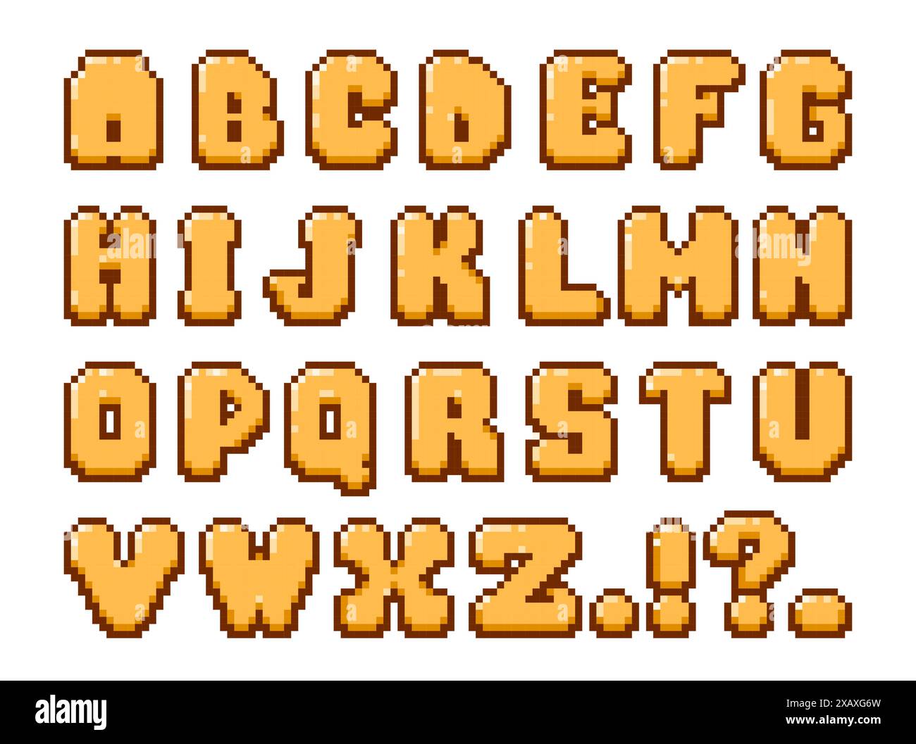 Retro pixel font. 8 bit old school video game alphabet, geometric ... Retro pixel font. 8 bit old school video game alphabet, geometric ...