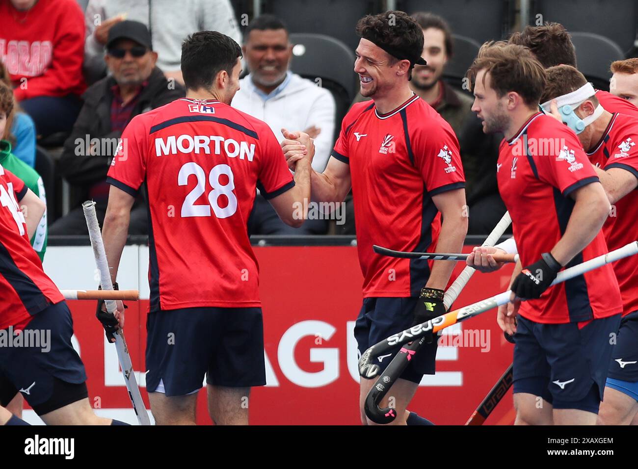 Great Britain's Phil Roper celebrates scoring their side's first goal ...