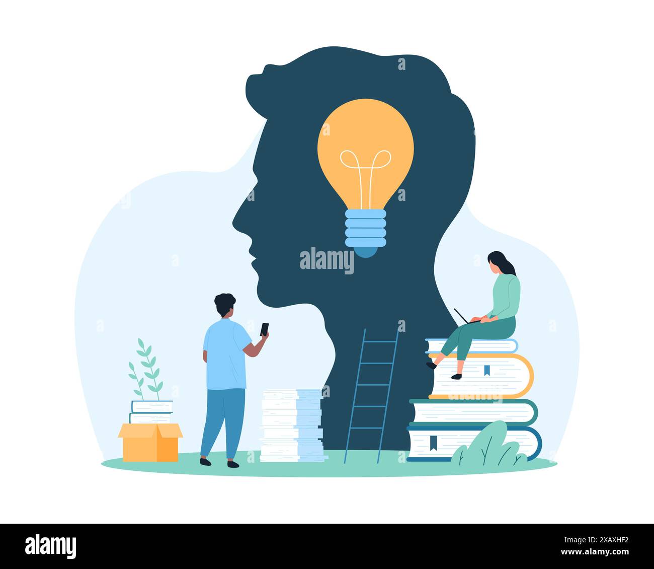 Learning boost Stock Vector Images - Alamy