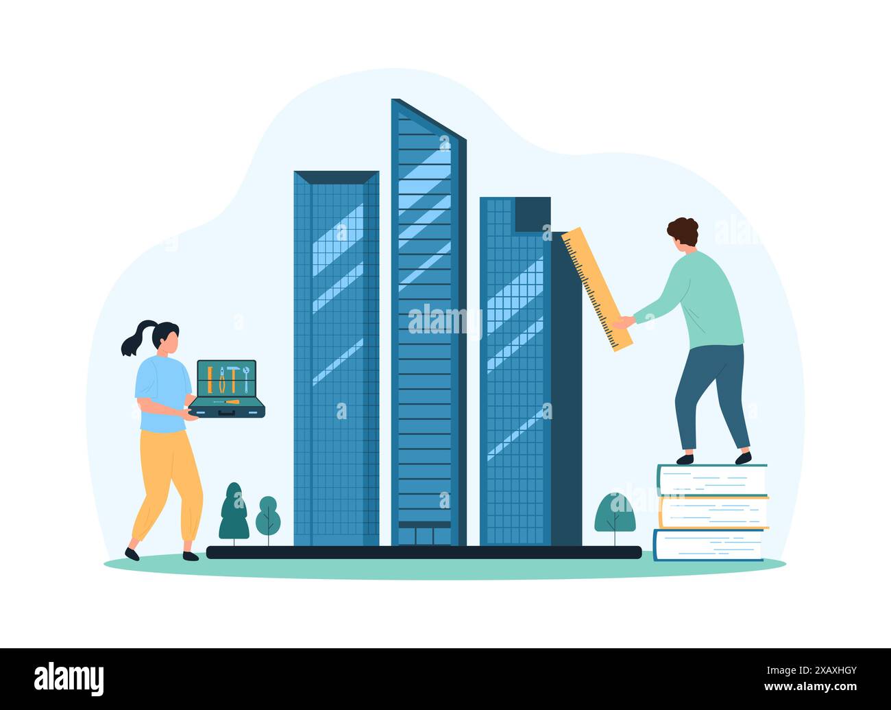 City architecture planning and optimization by architects and engineers ...