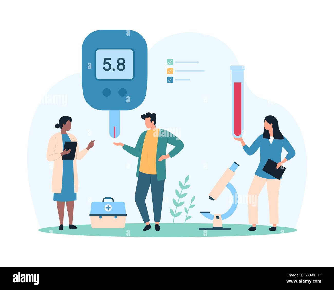 Glucometer cartoon Cut Out Stock Images & Pictures - Alamy