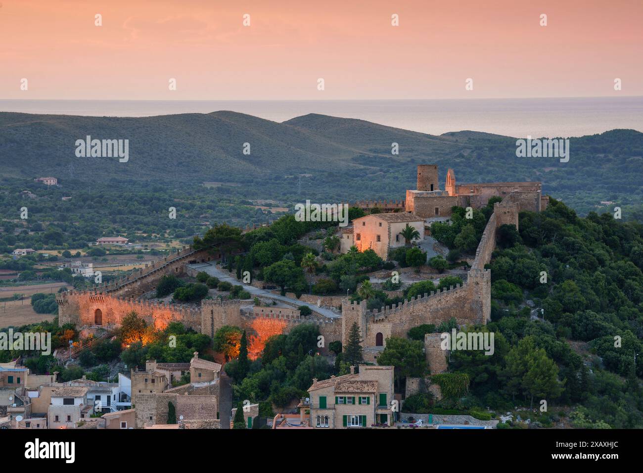 Castle of Capdepera, 14th century. Capdepera. Mallorca.Balearic Islands ...