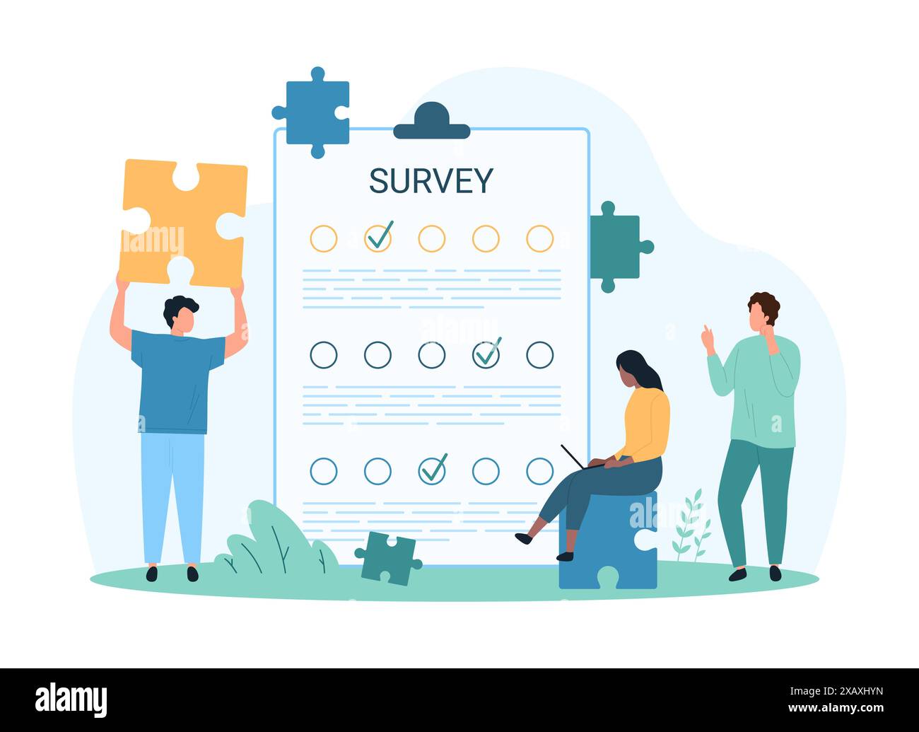 Business team holding question marks hi-res stock photography and ...