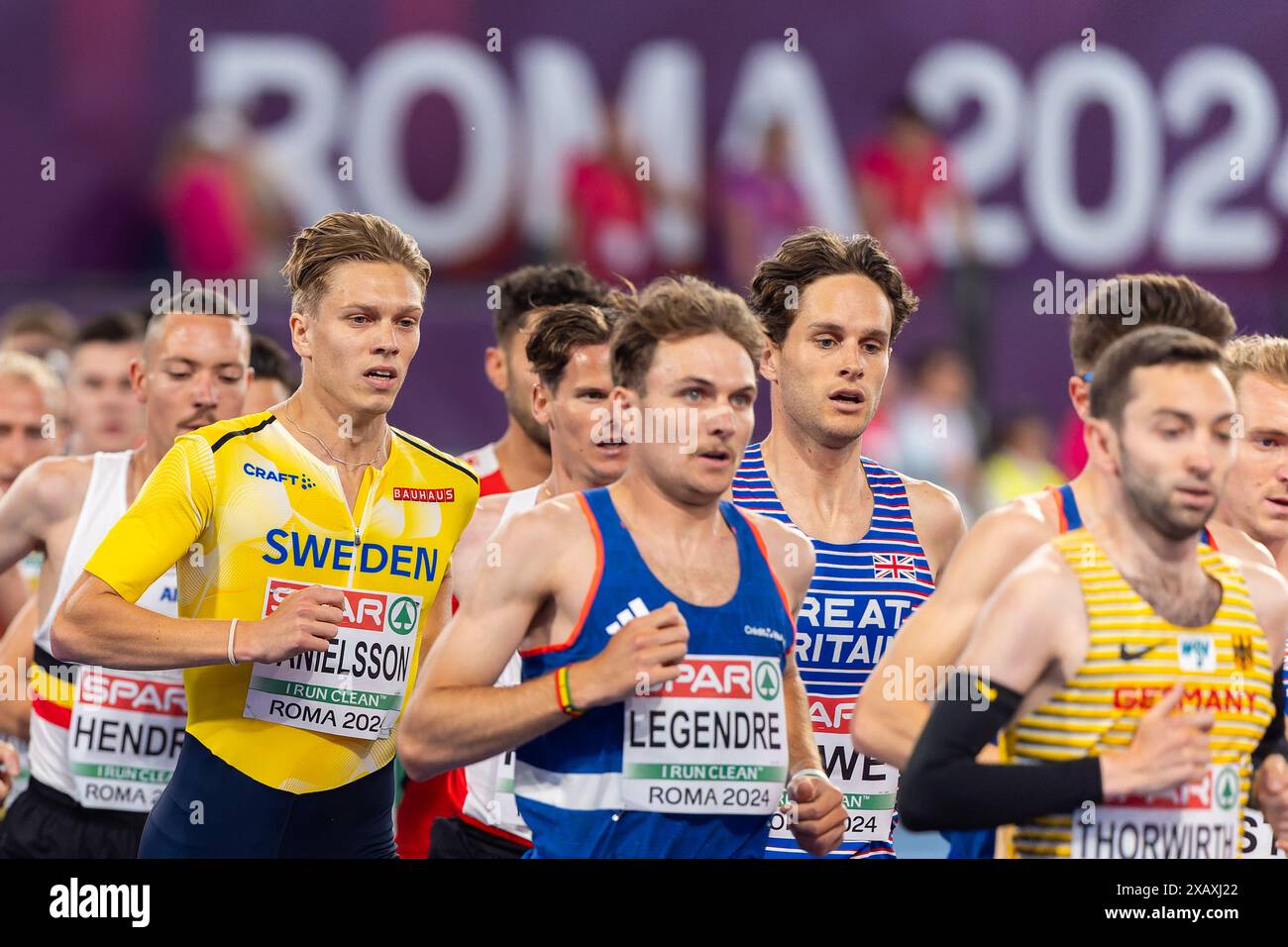 ROME, ITALY - JUNE 8: Emil Danielsson of Sweden competing in the 5000m ...